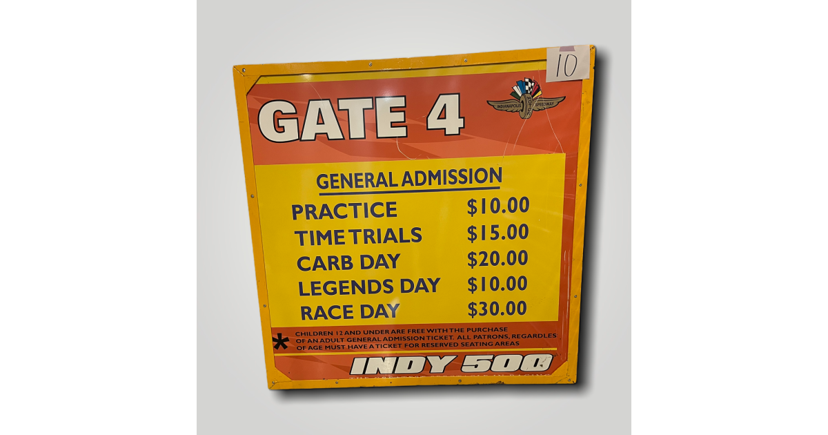 IMS Gate 4 double sided sign | Racer Collect