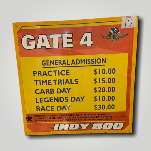 IMS Gate 4 double sided sign | Racer Collect